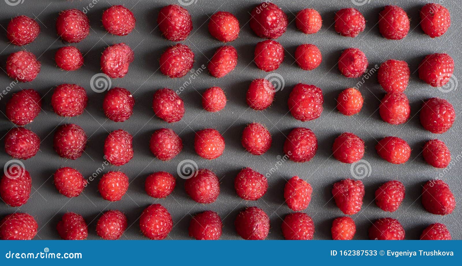 Pattern Made of Fresh Raspberry. Fresh Fruits. Flat Lay, Top View ...
