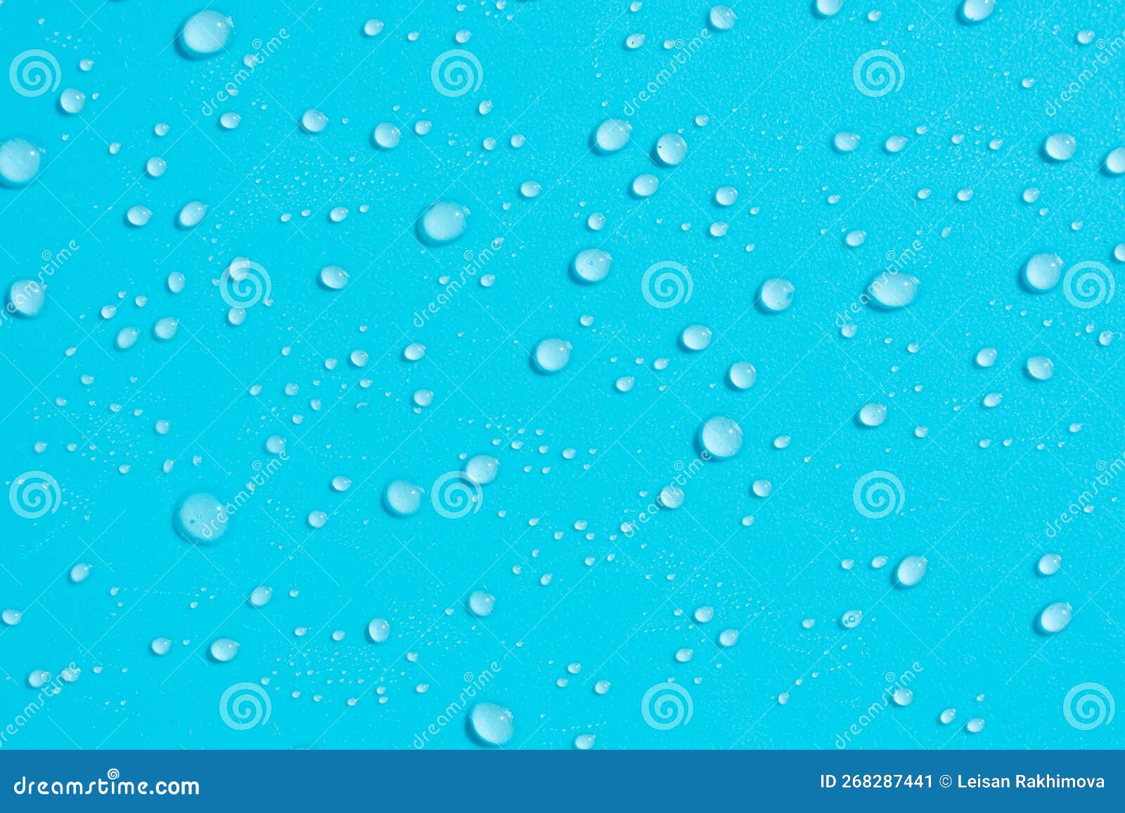 Pattern Made of Lots of Little Water Dew Drops Shining and Glowing on ...