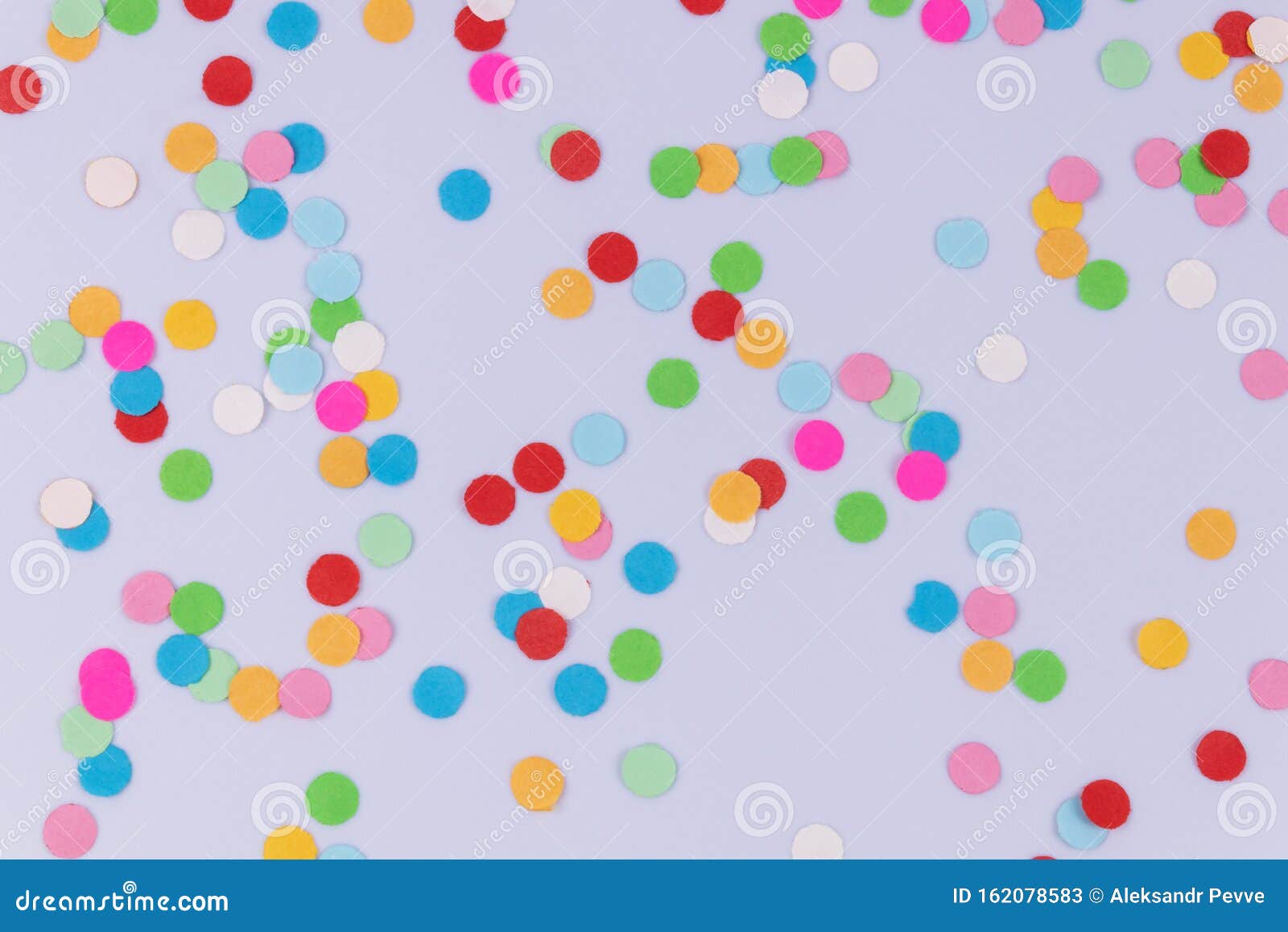 A Pattern Made of Multicolored Colorful Round Confetti Scattered on ...