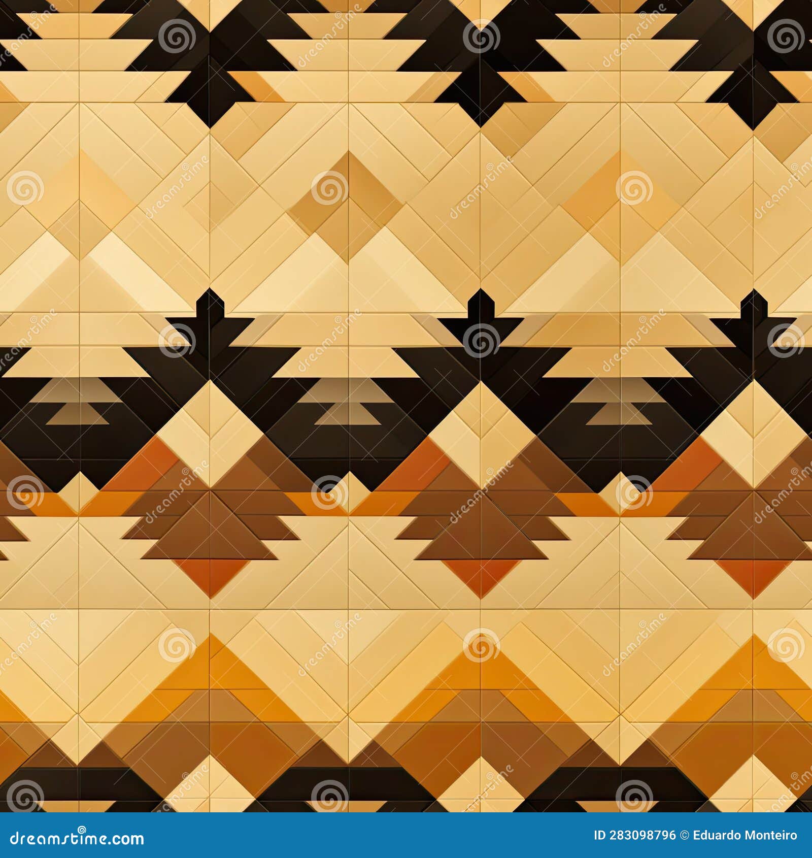 Pattern Made Up of Beige, Brown, and Black Colored Blocks (tiled) Stock ...