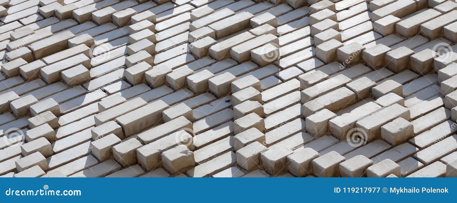A Pattern Made of White Bricks in the Form of Diamond Shapes. De Stock ...