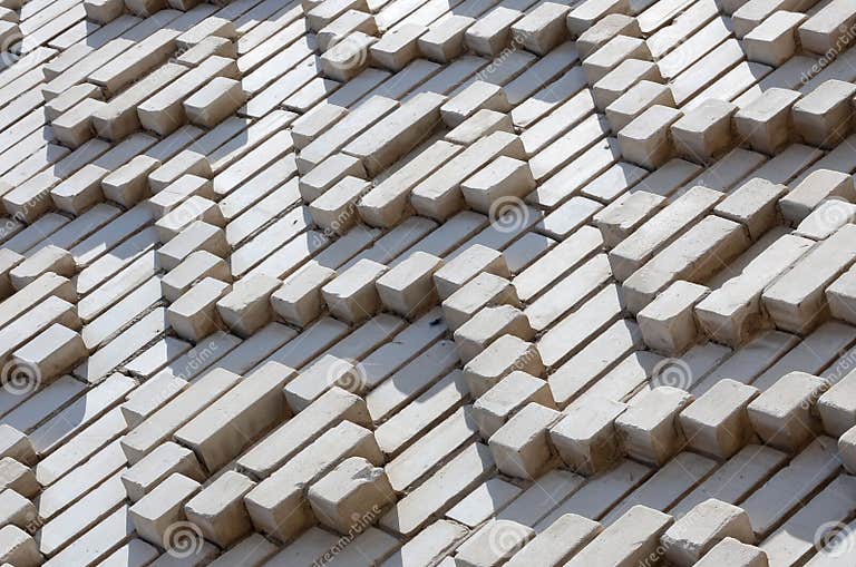 A Pattern Made of White Bricks in the Form of Diamond Shapes. De Stock ...