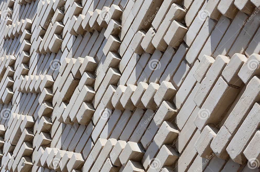 A Pattern Made of White Bricks in the Form of Diamond Shapes. De Stock ...