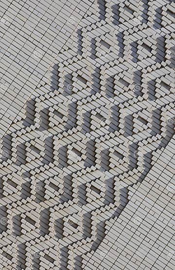 A Pattern Made of White Bricks in the Form of Diamond Shapes. De Stock ...