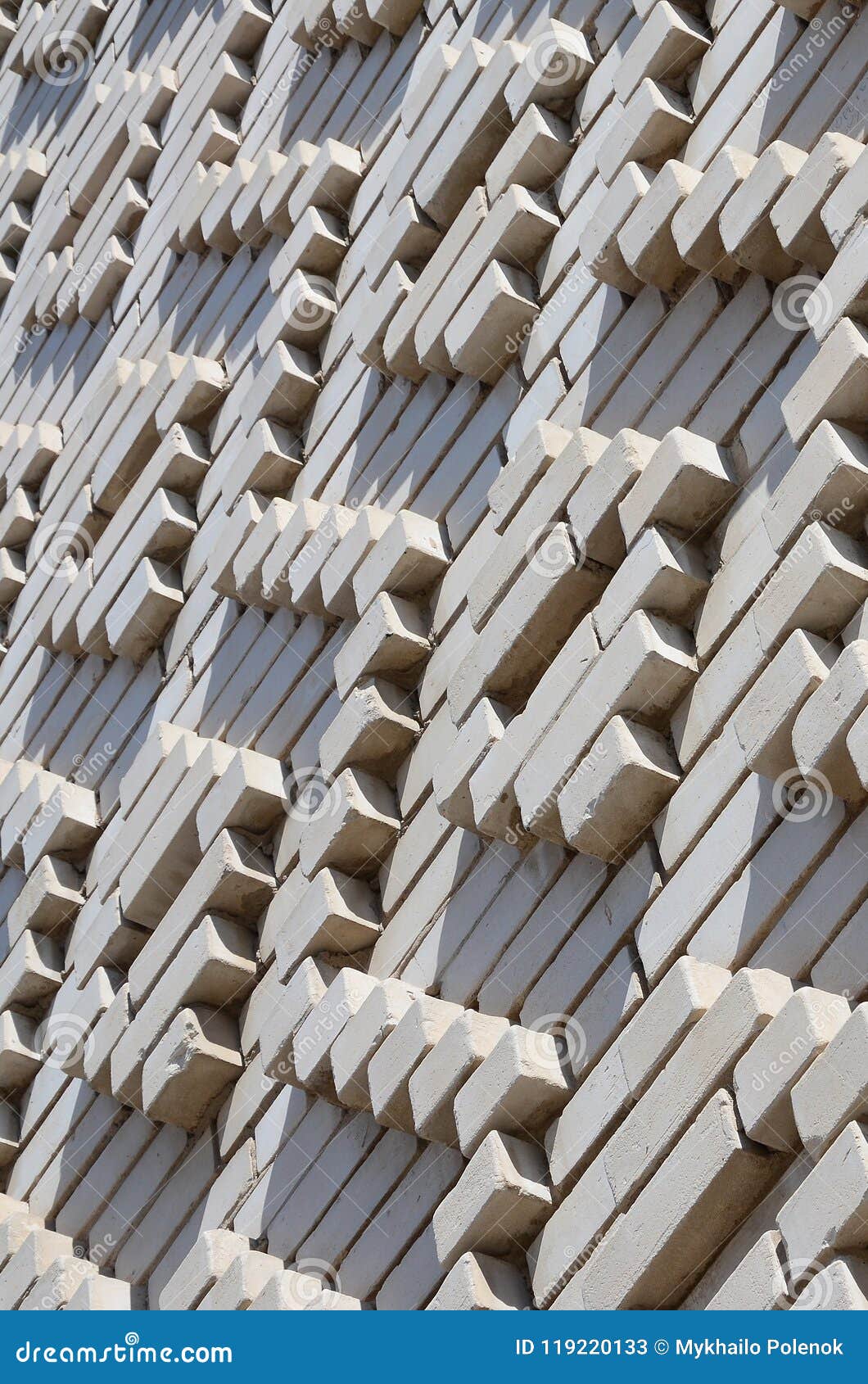 A Pattern Made of White Bricks in the Form of Diamond Shapes. De Stock ...