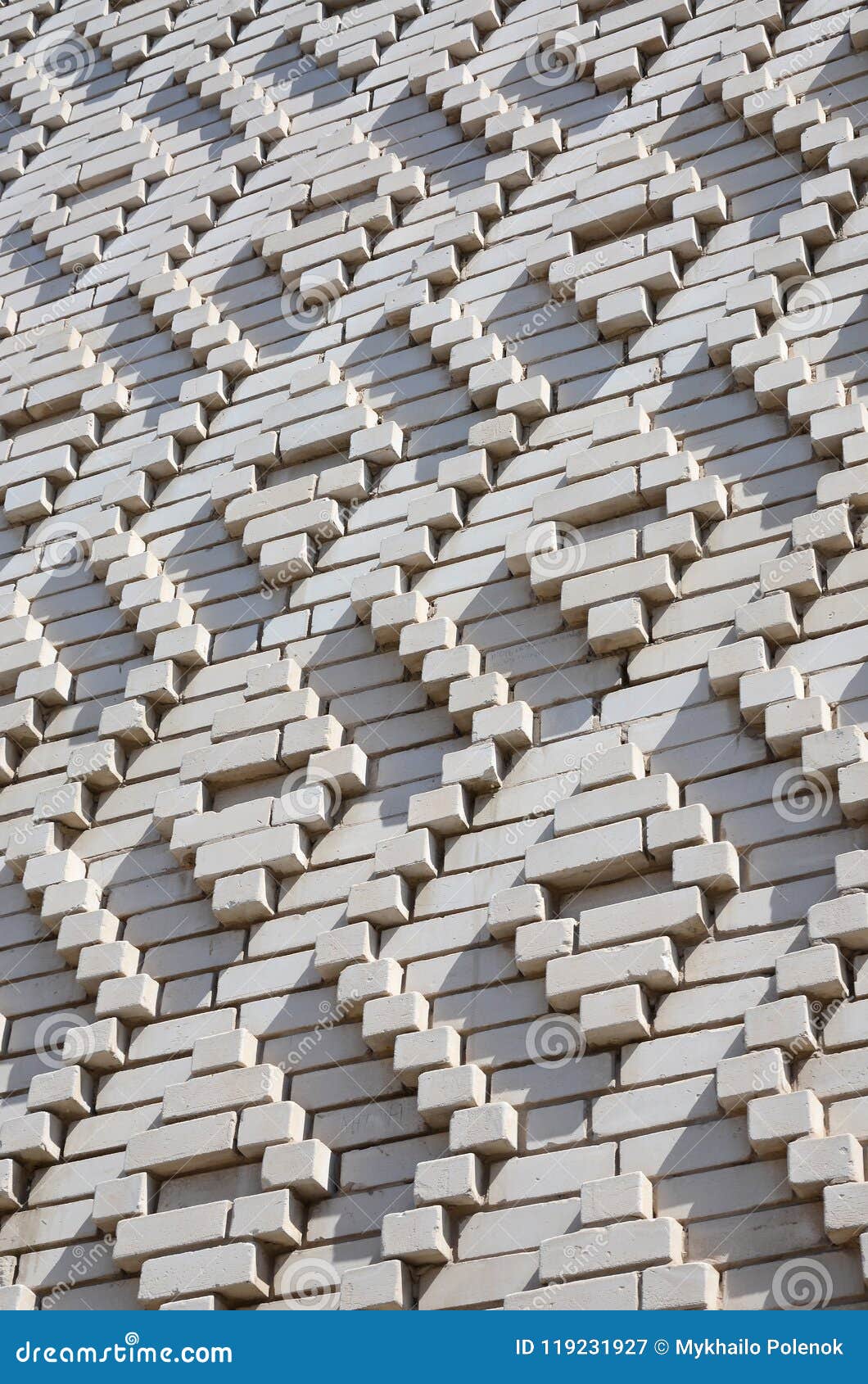 A Pattern Made of White Bricks in the Form of Diamond Shapes. De Stock ...