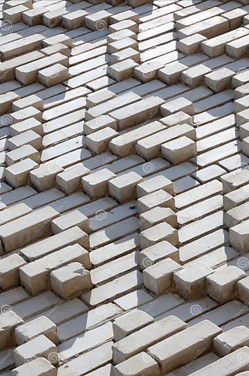 A Pattern Made of White Bricks in the Form of Diamond Shapes. De Stock ...