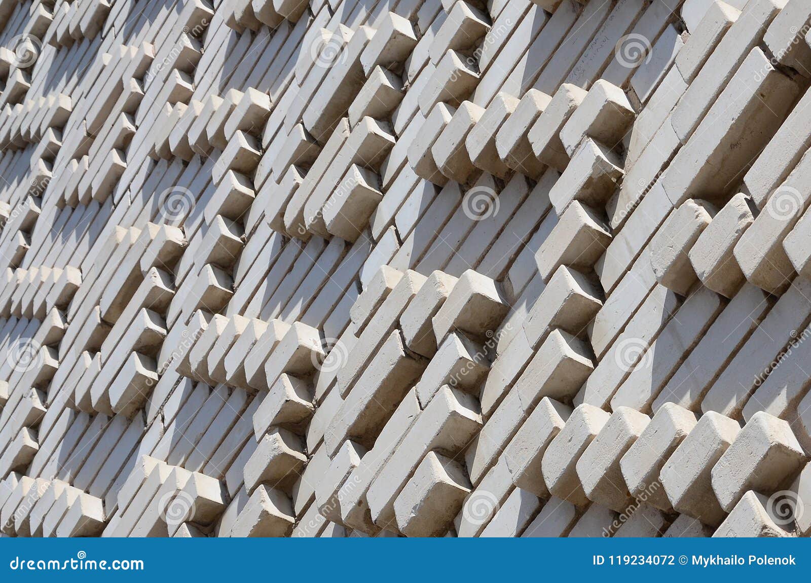 A Pattern Made of White Bricks in the Form of Diamond Shapes. De Stock ...