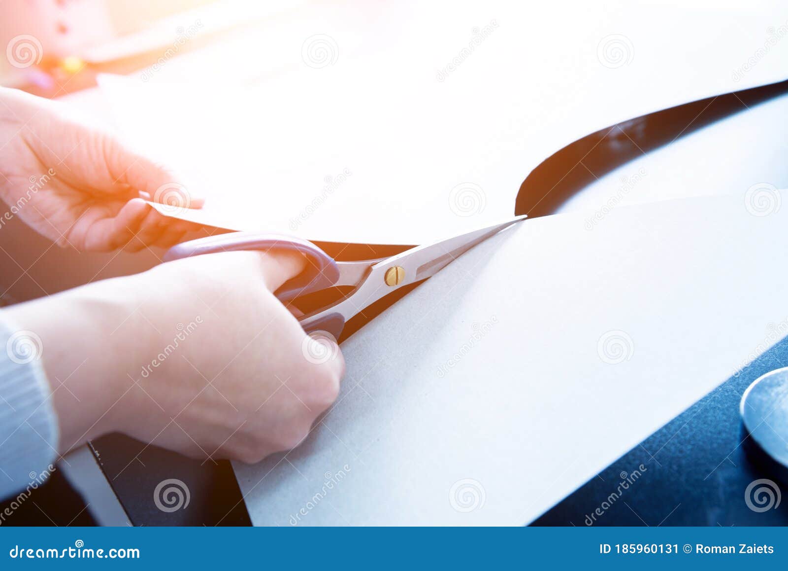 Pattern Making Process. Fabric Industry Production Line. Textile ...