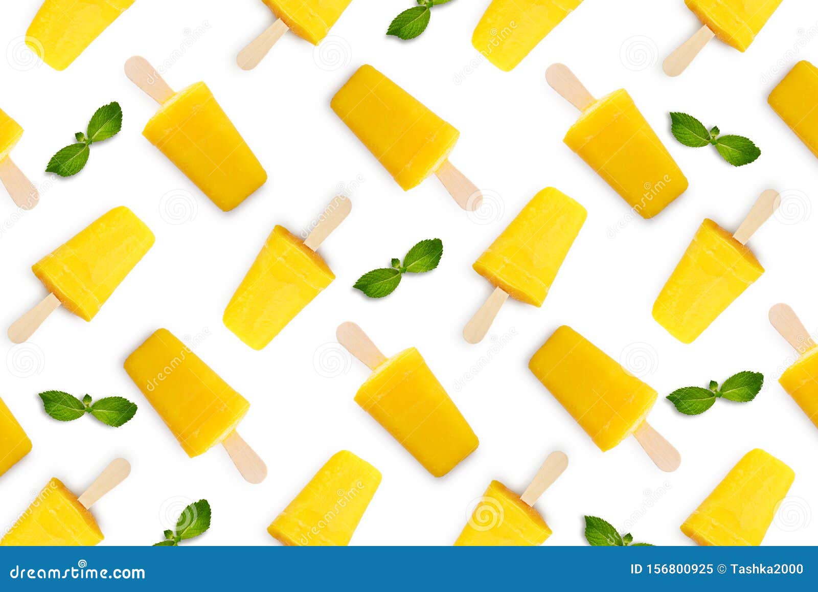 Pattern from Mango Popsicle Stock Image - Image of fruity, food: 156800925