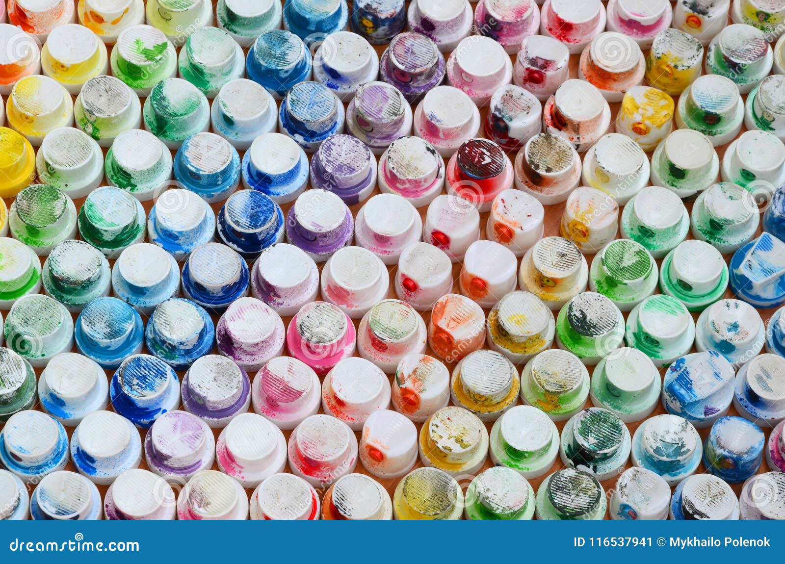 A Pattern from a Many Nozzles from a Paint Sprayer for Drawing Graffiti ...