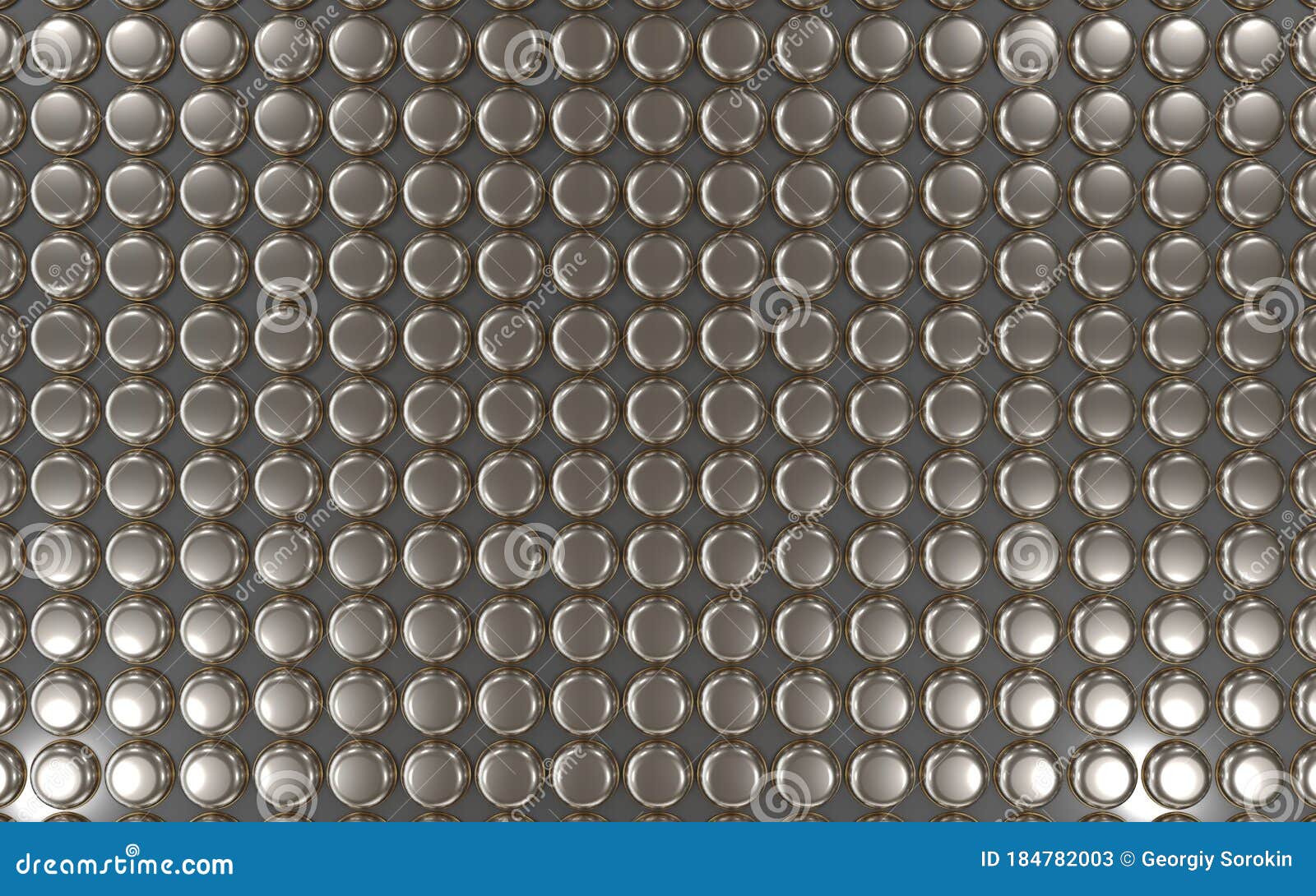 Metal Circle Pattern 3d Render Stock Illustration - Illustration of ...