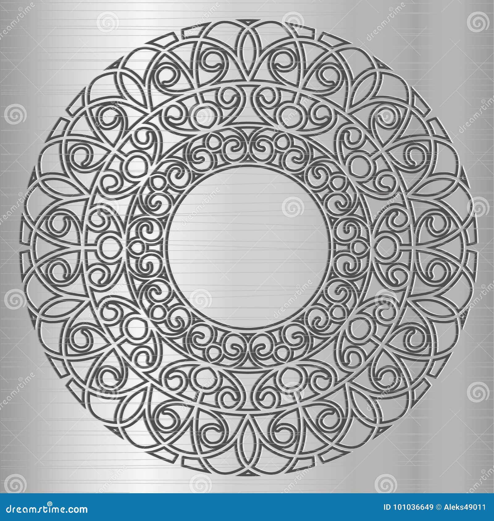 Pattern on metal stock vector. Illustration of metal - 101036649