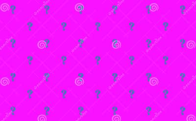 Mint Green Question Marks on Orchid Pink Background Stock Illustration ...