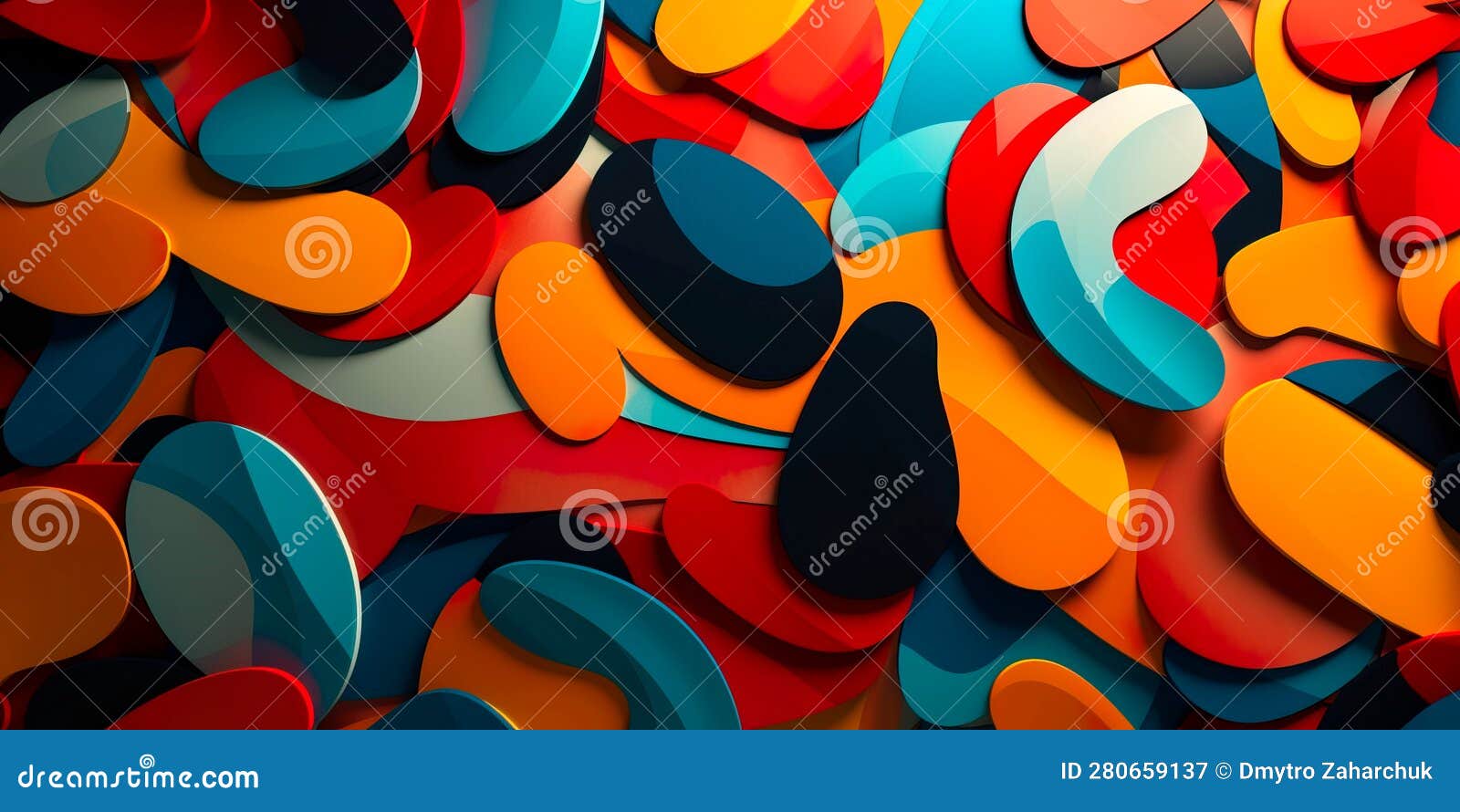 Pattern with a Mix of Contrasting Colors, Adding a Cheerful and ...