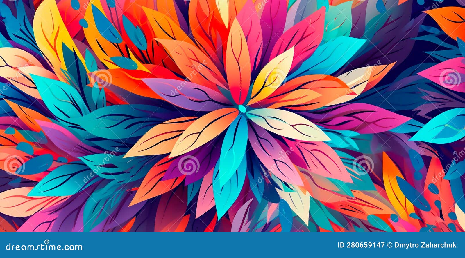 Pattern with a Mix of Contrasting Colors, Adding a Cheerful and ...