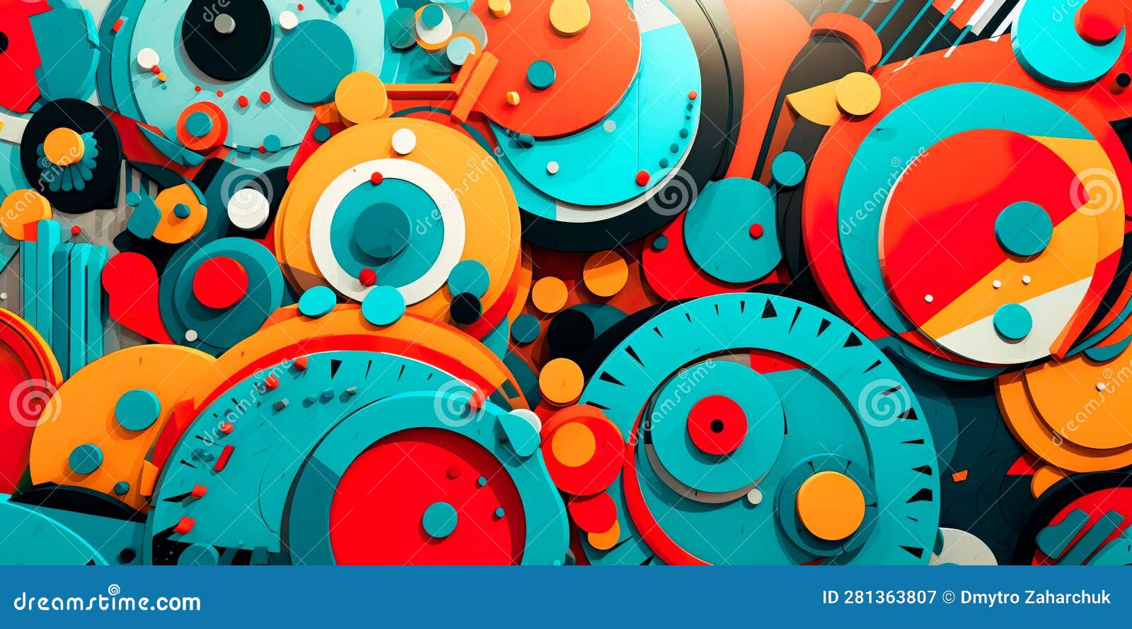 Pattern with a Mix of Contrasting Colors, Adding a Cheerful and ...