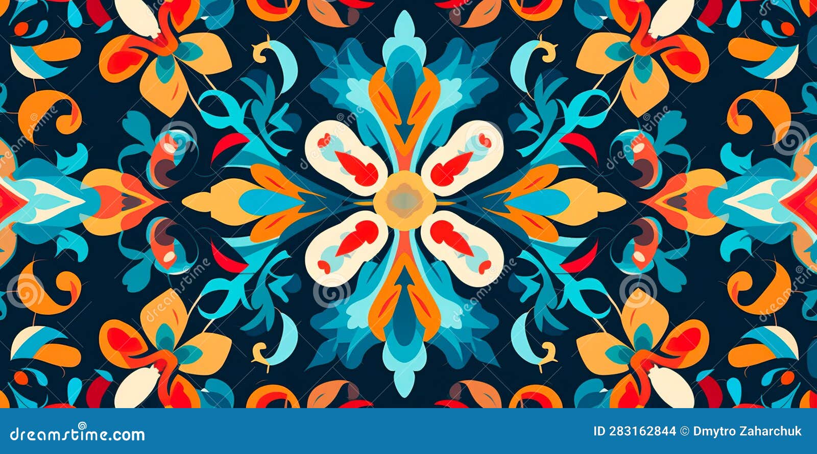 Pattern with a Mix of Contrasting Colors, Adding a Cheerful and ...