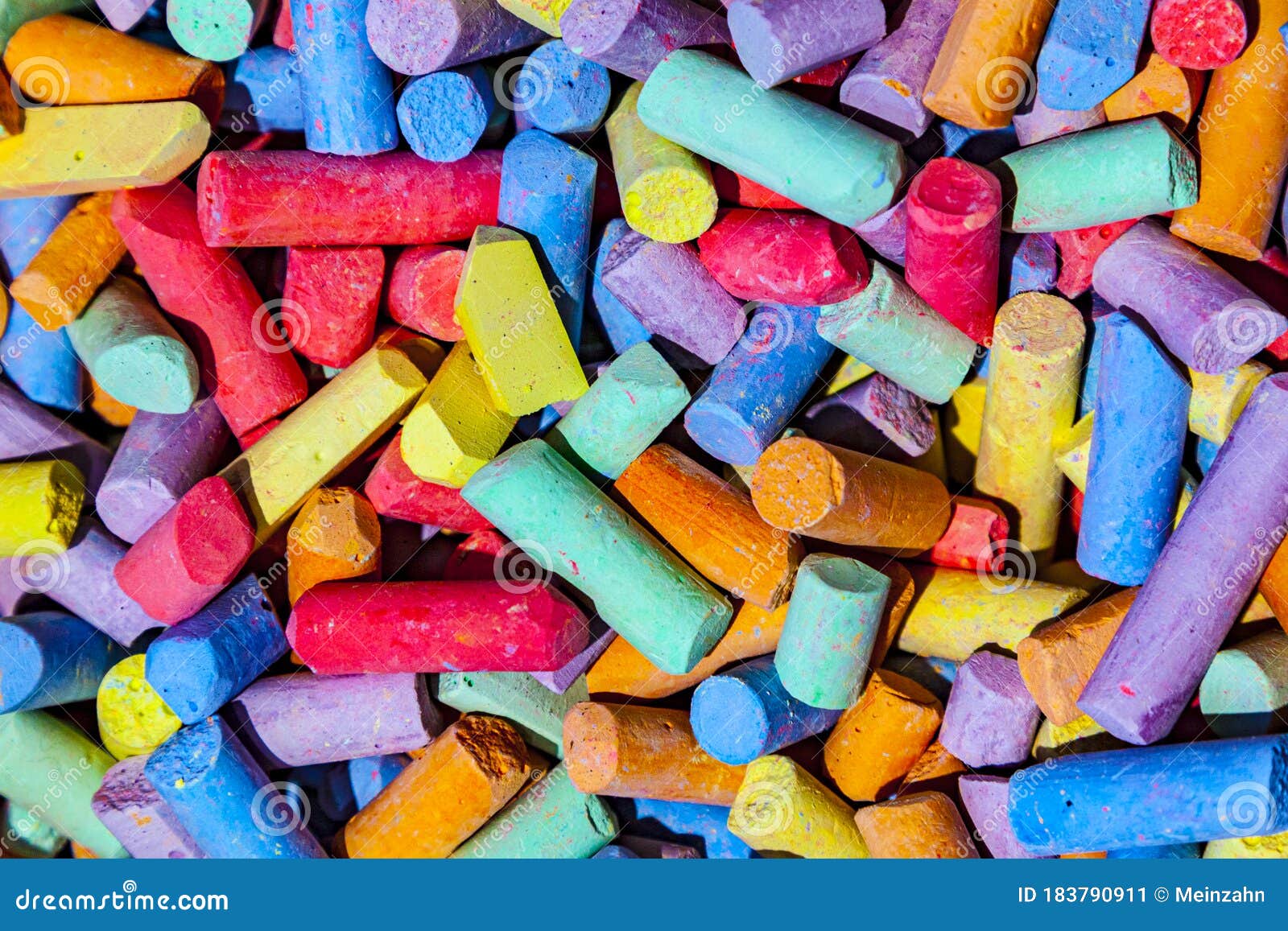 Pattern of Mixed Colorful Chalk Pieces Stock Image - Image of harmonic ...