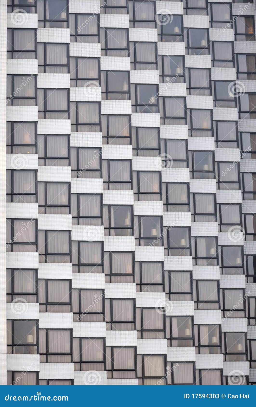 Pattern of Modern Apartment Building Stock Image - Image of detail ...