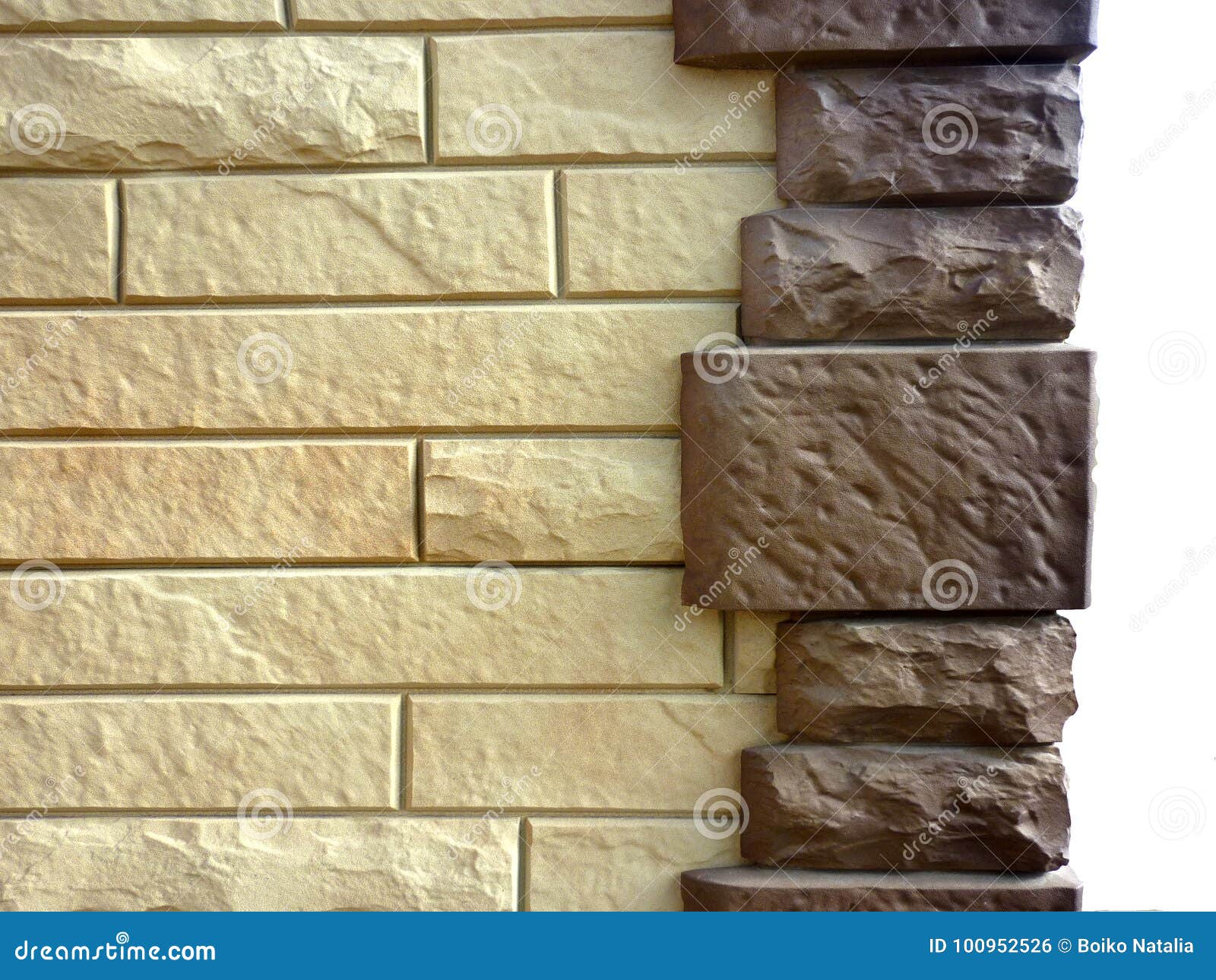 Pattern of Modern Brick Wall. Stock Photo - Image of gold, handcraft ...