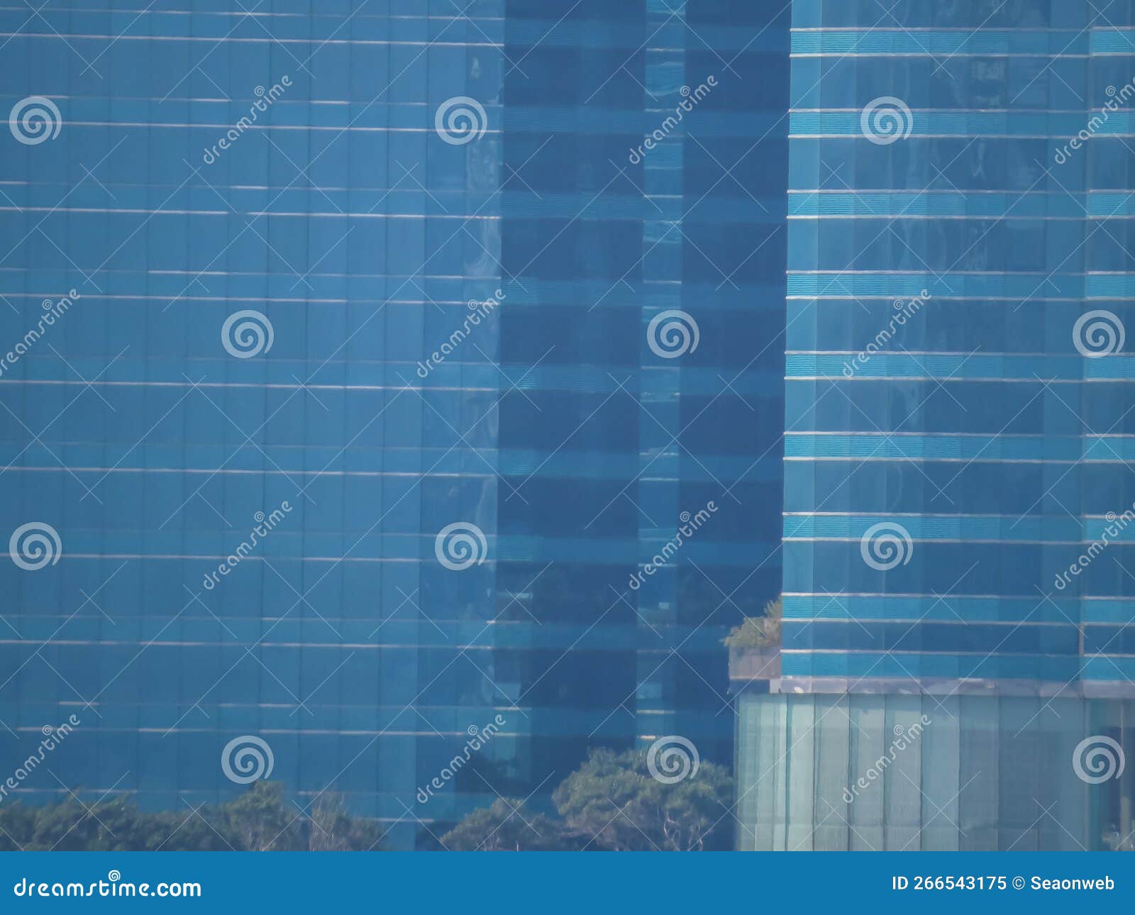 The Pattern of Modern Building, Blue Window Wall Stock Image - Image of ...