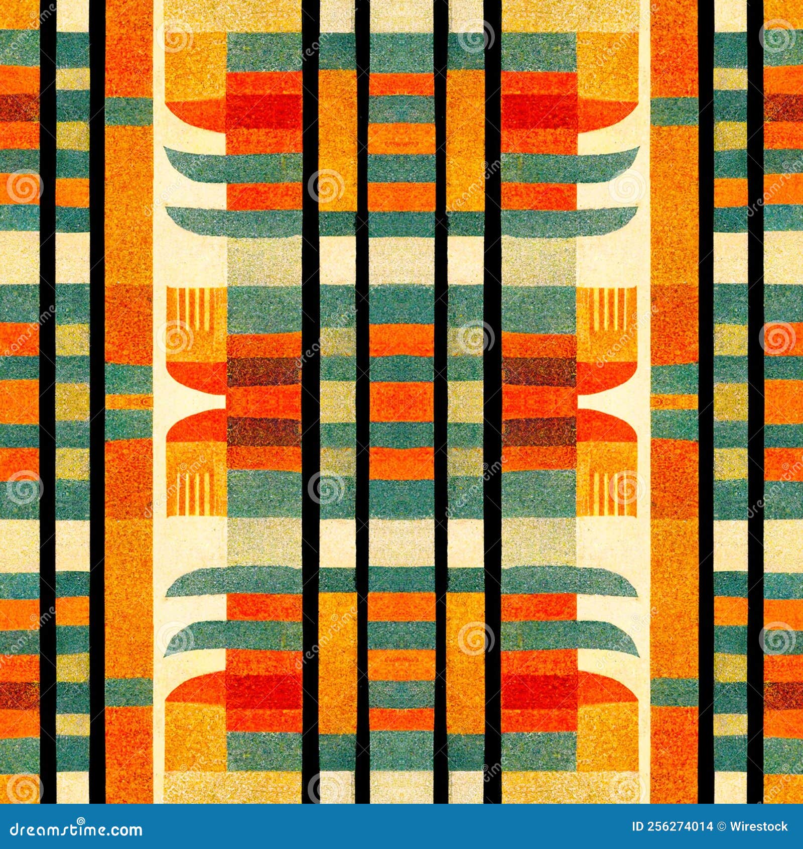 Pattern with Modern Colorful Shapes Stock Illustration - Illustration ...