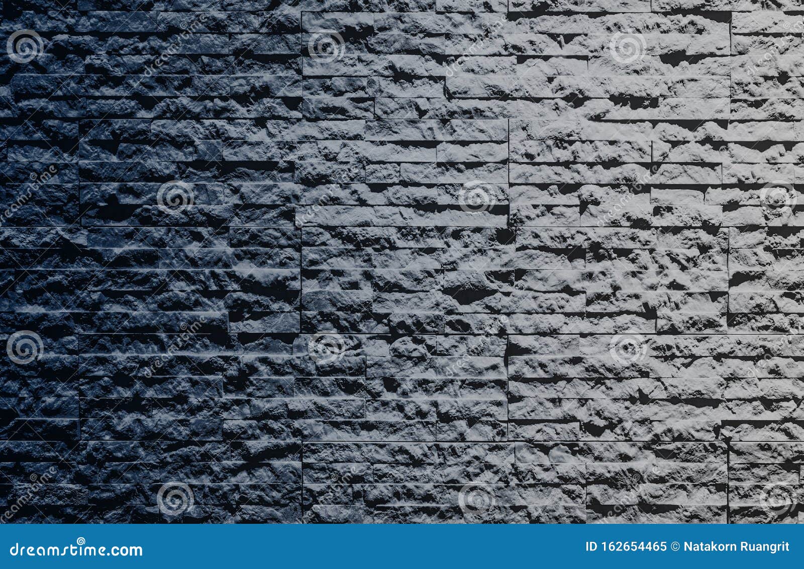 Pattern of Modern Dark Navy Blue and Grey Brick Wall Background Texture ...