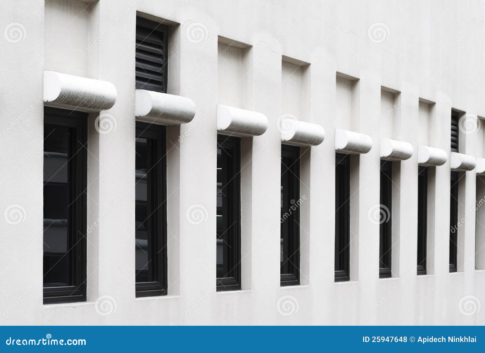 The Pattern of Modern Windows Stock Photo - Image of architectural ...