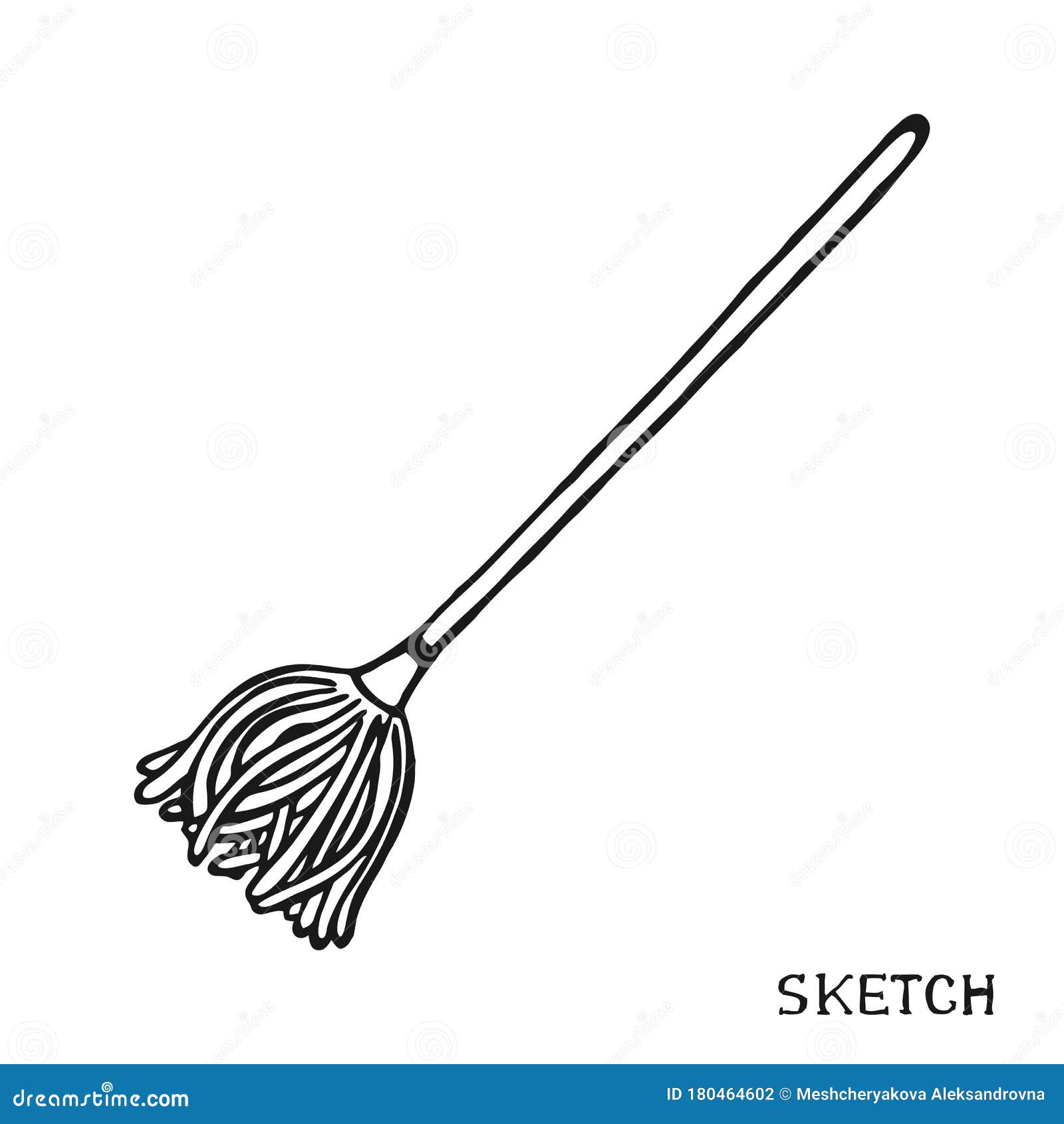 PATTERN of a MOP on a WHITE BACKGROUND Stock Vector - Illustration of ...