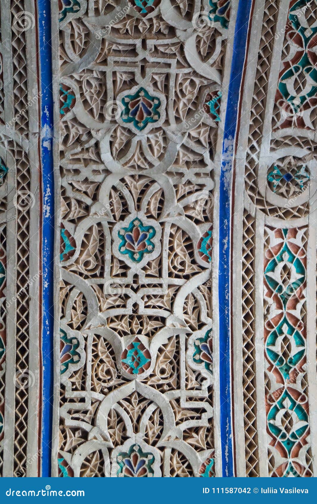 Pattern in Moroccan style stock photo. Image of arab - 111587042