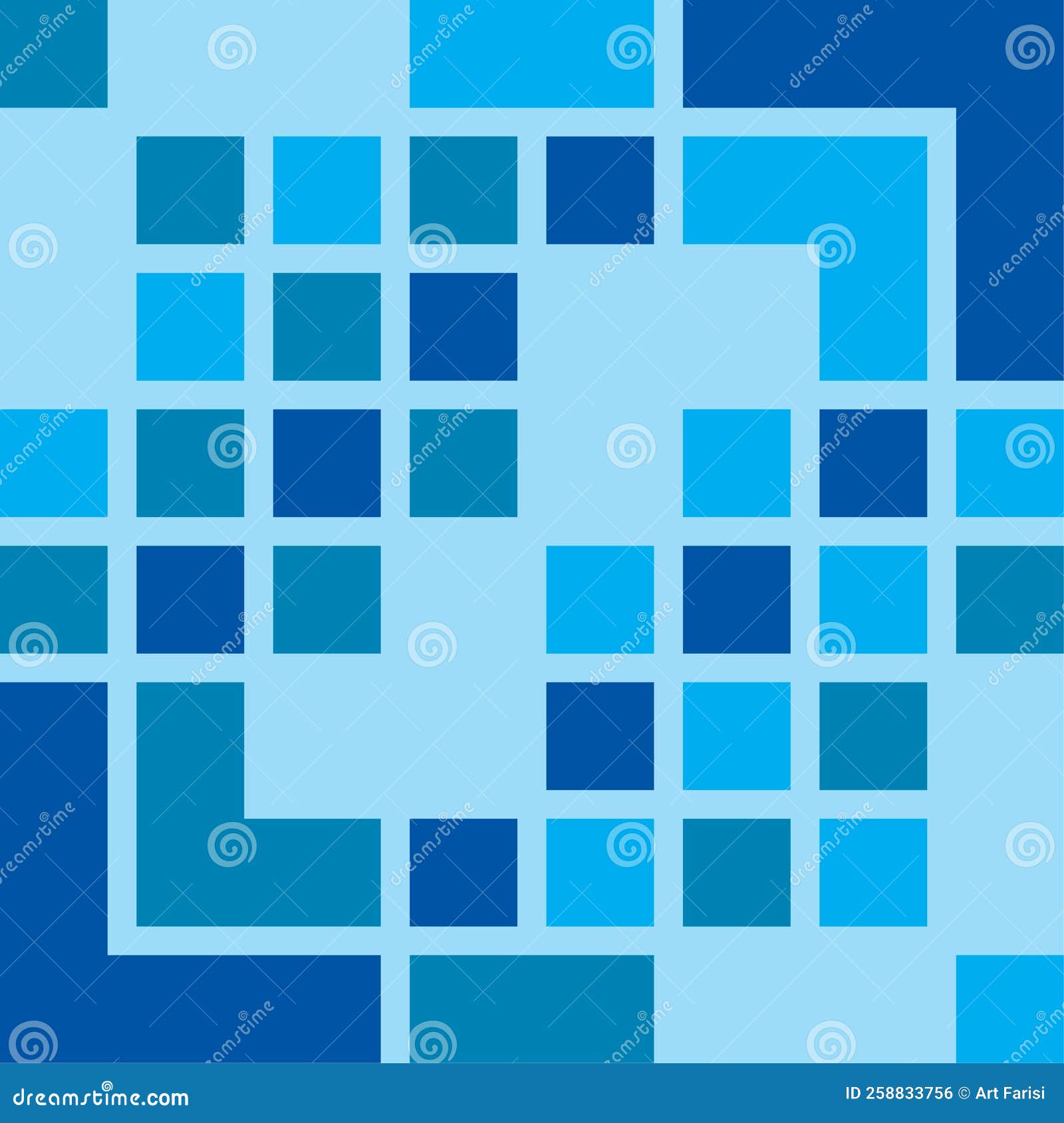Pattern Mosaic Background Pixel Texture Rectangular Modern Blue ...