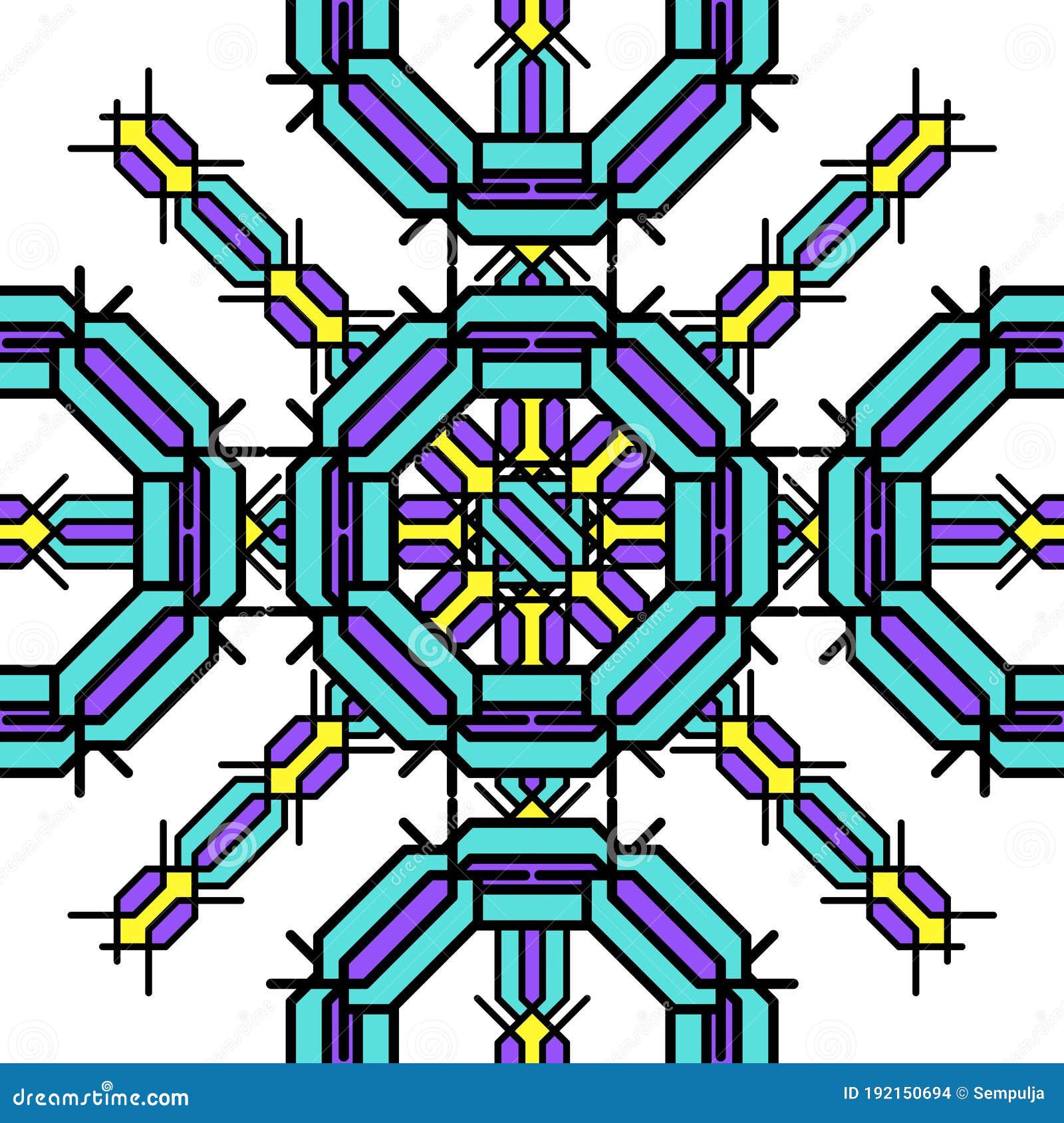 Pattern a Multi Colored Braided Stripe Made of Lines Stock Illustration ...