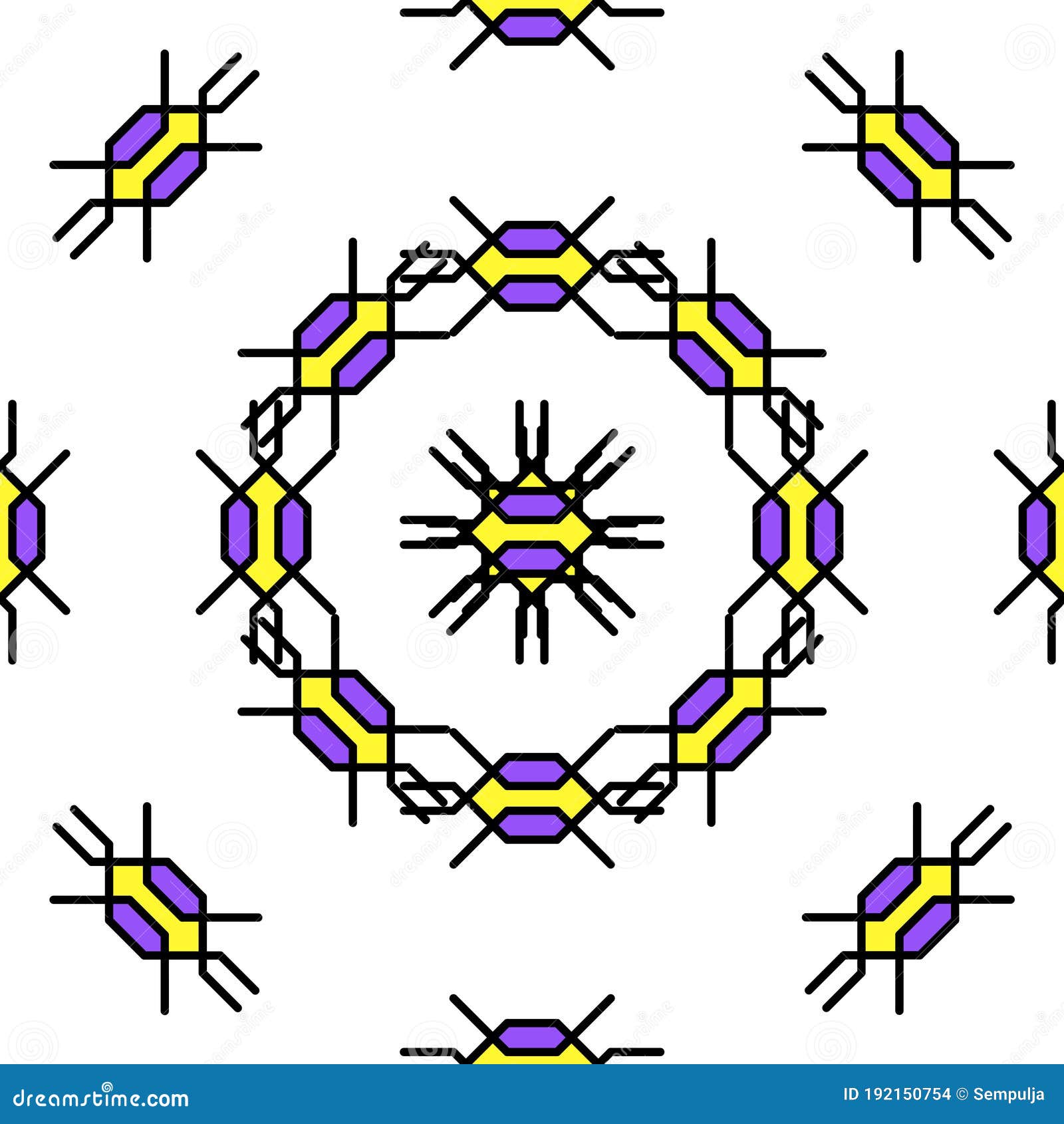 Pattern a Multi Colored Braided Stripe Made of Lines Stock Illustration ...