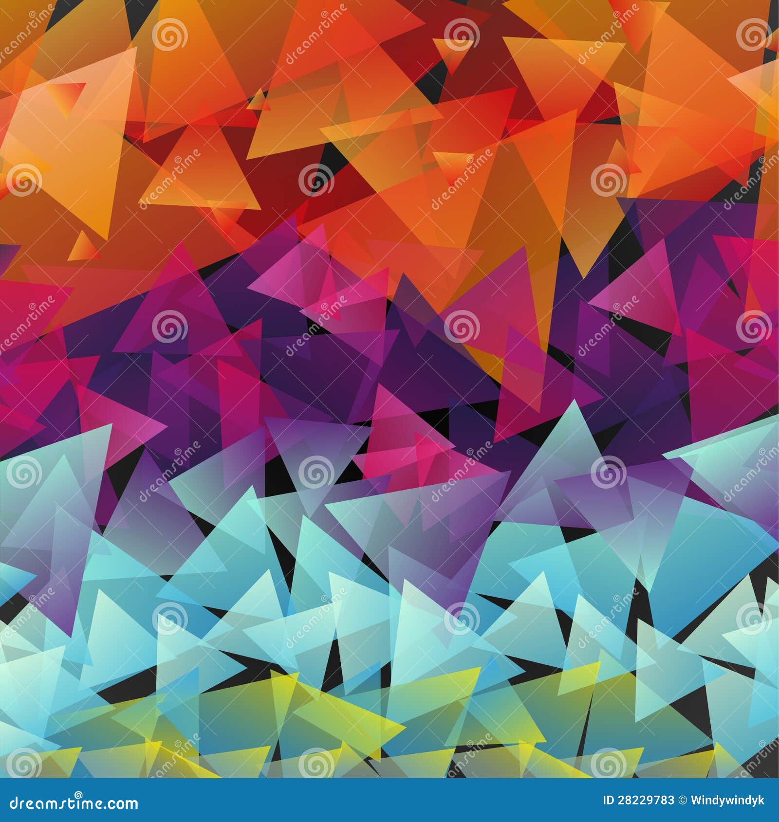 Pattern Multicolored Triangles Stock Vector - Illustration of graphic ...