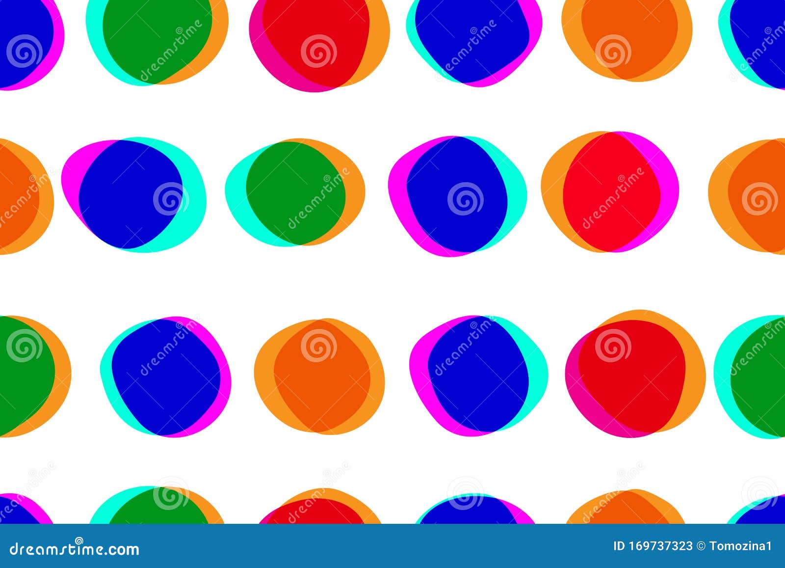Pattern with Multiply Circles Stock Vector - Illustration of flat ...