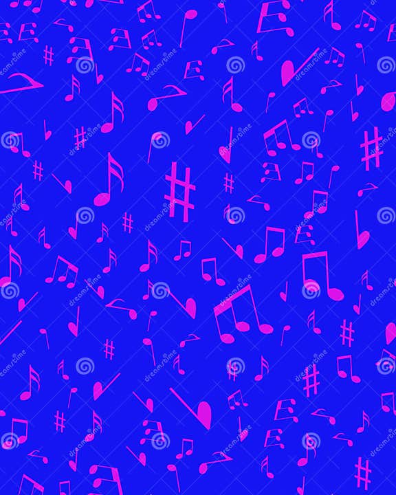 Pattern with Musical Notes . Stock Vector - Illustration of circle ...