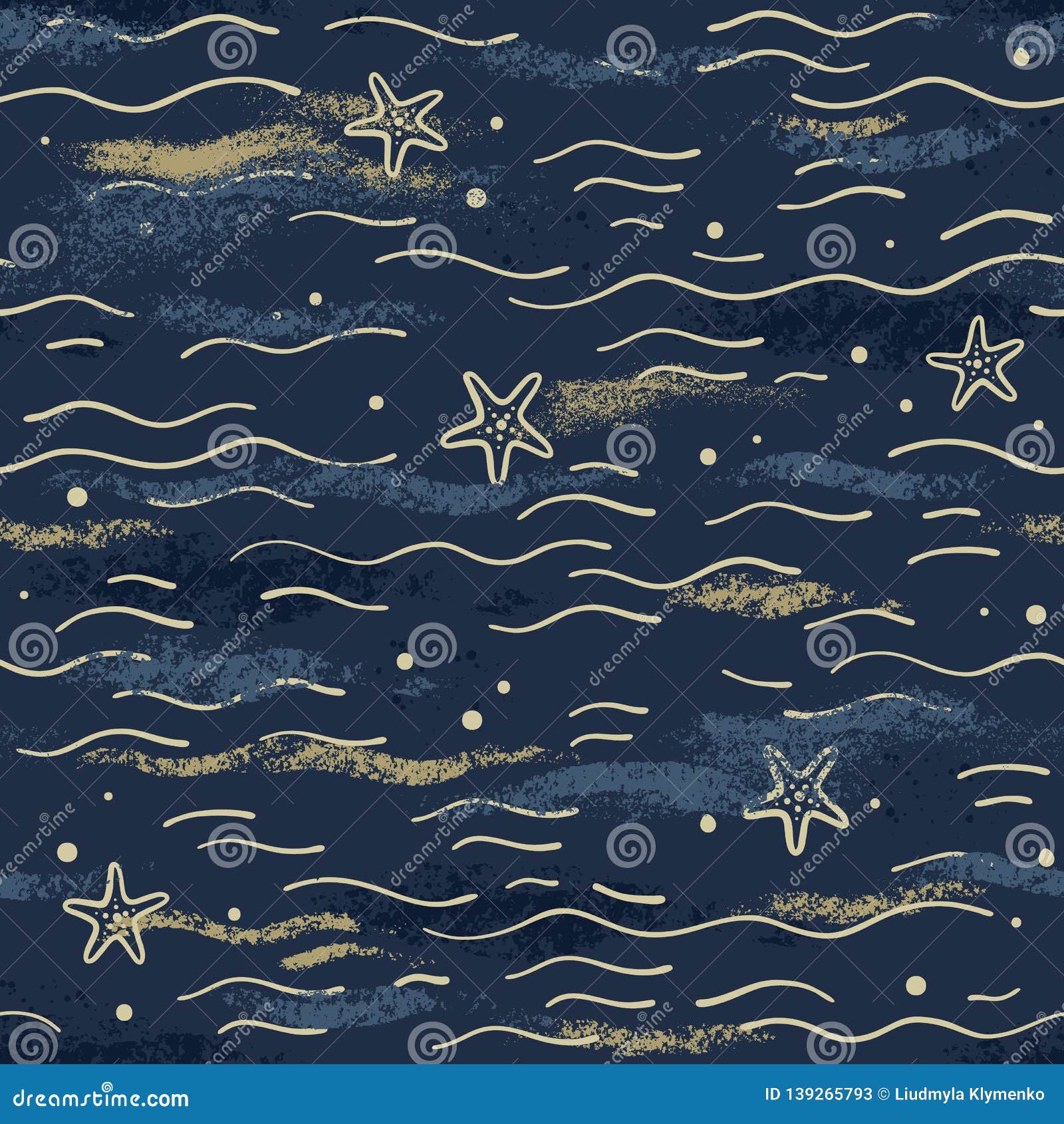 Pattern in Navy Style for Textile or Background Stock Vector ...