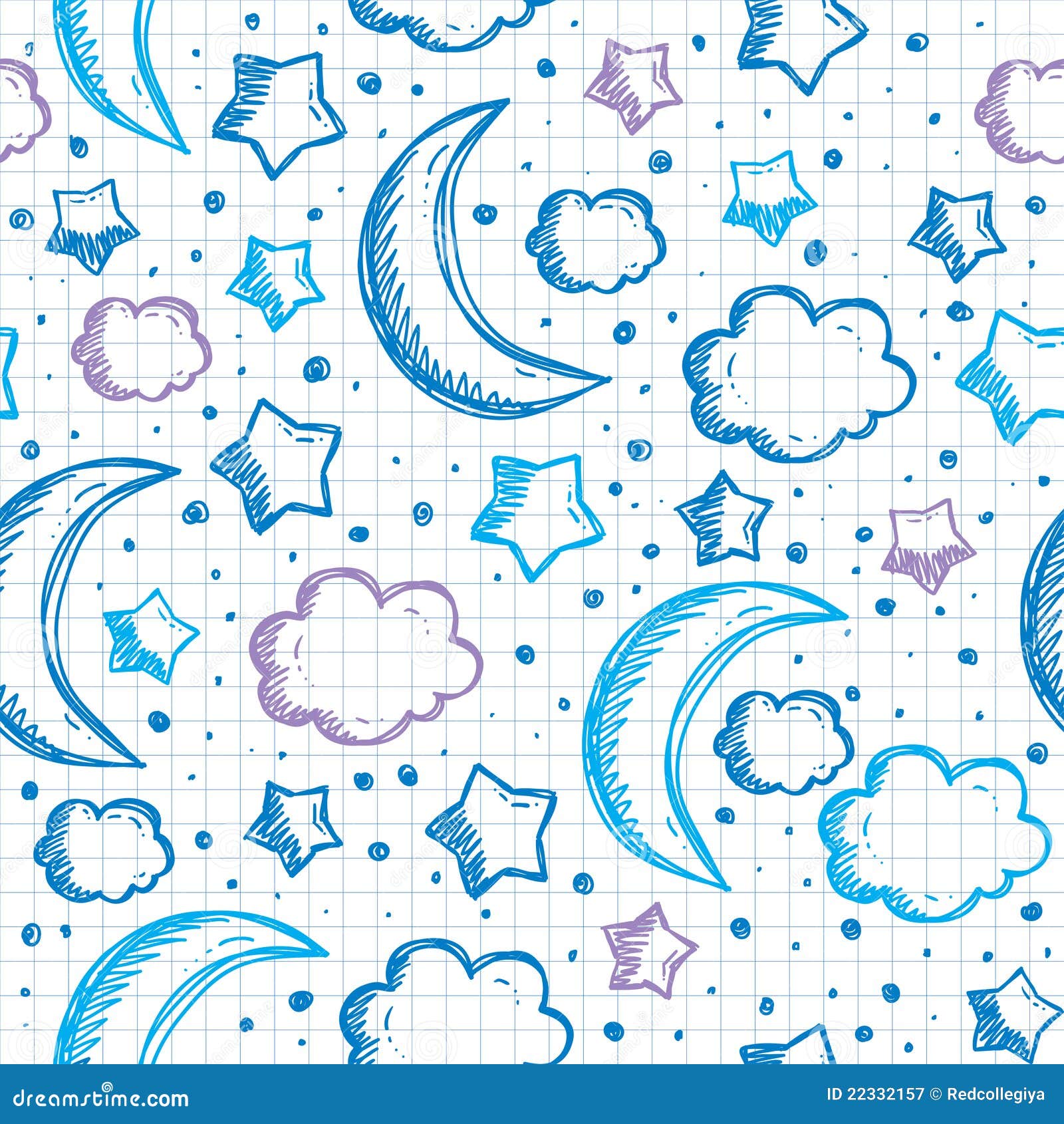 Pattern with night sky stock vector. Illustration of pattern - 22332157