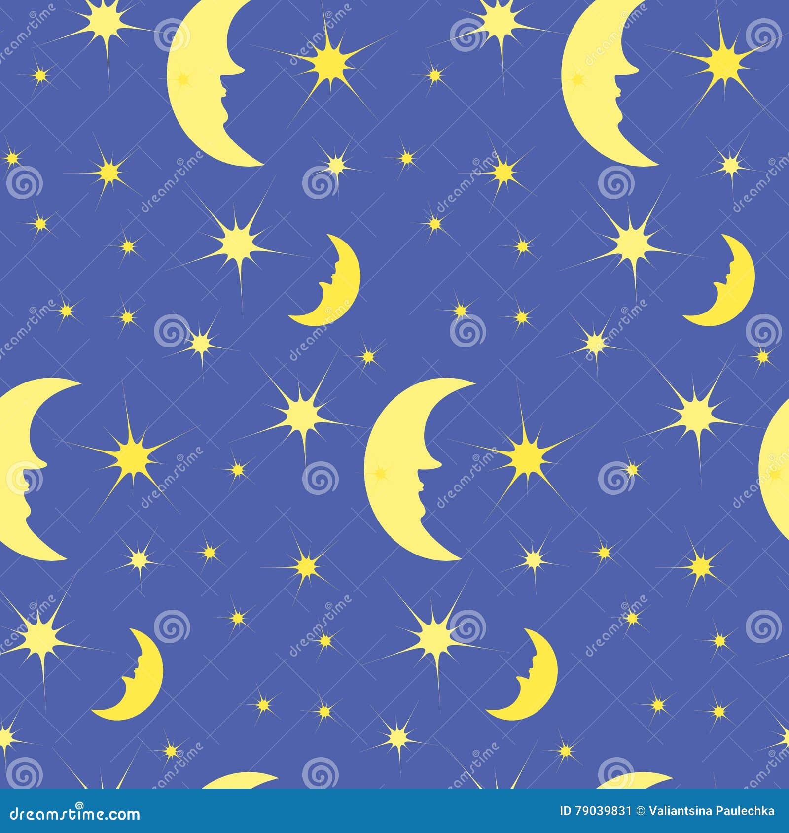 The Pattern of the Night Sky Stock Illustration - Illustration of ...