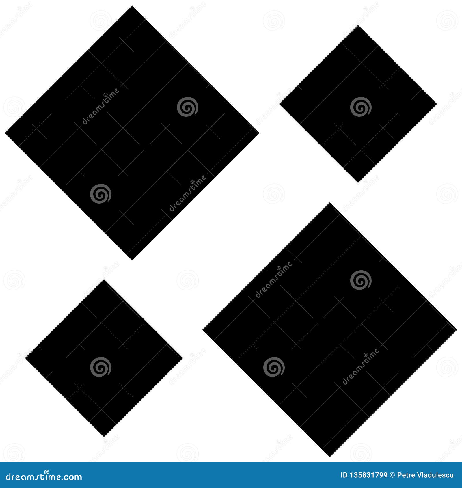 Seamless Pattern with Black Rectangles Stock Vector - Illustration of ...