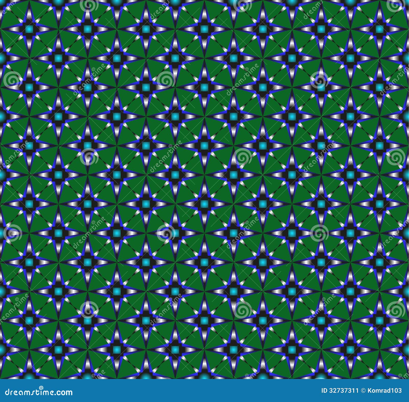 Pattern from Octagonal Stars Stock Vector - Illustration of halftone ...