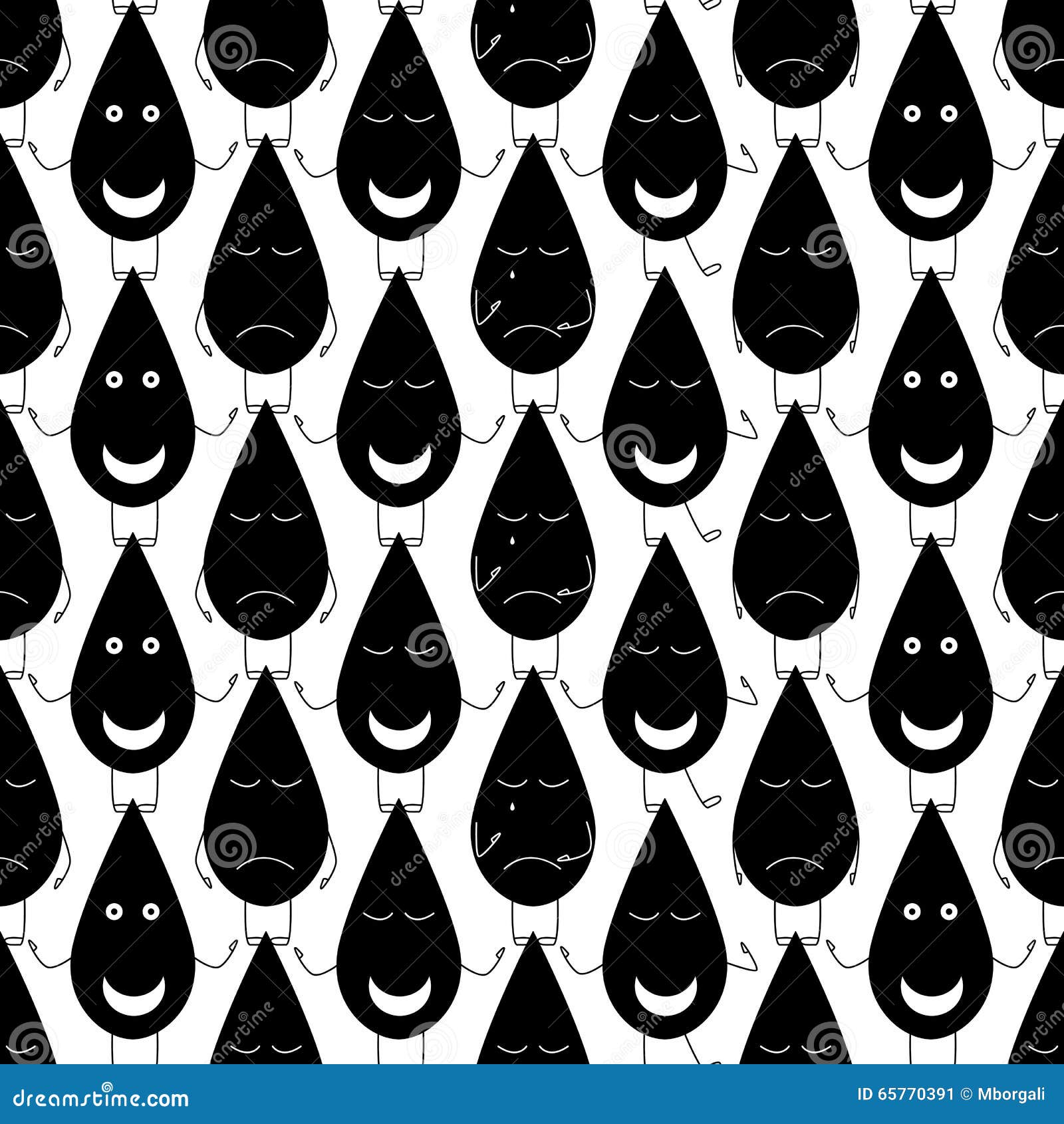 Pattern with oil drops stock vector. Illustration of character - 65770391