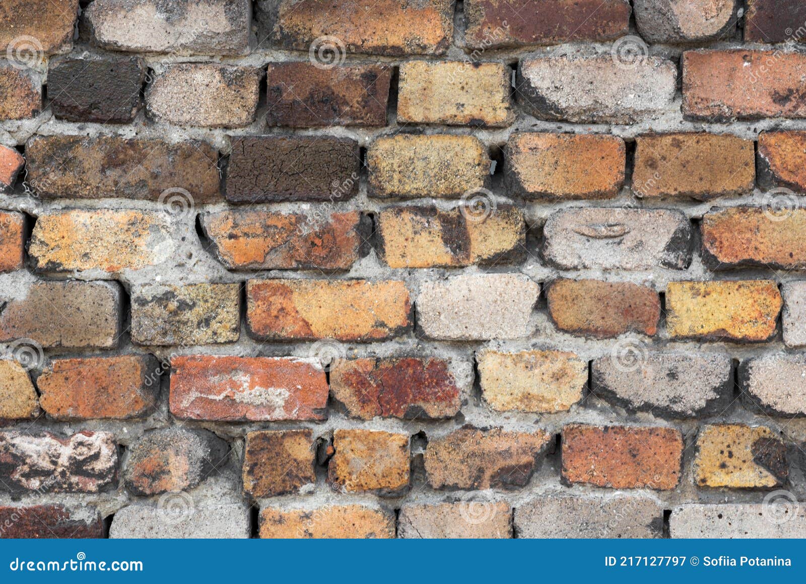 Pattern Old Brick Wall Close Up Stock Image - Image of block, rough ...
