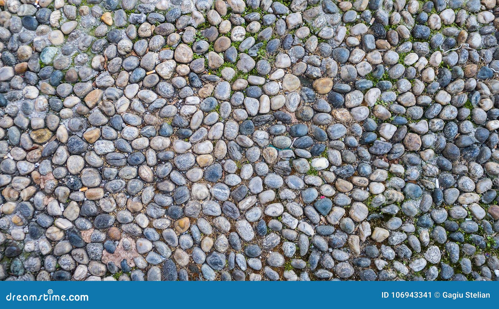 Cobblestone alley pattern stock image. Image of footpath - 106943341