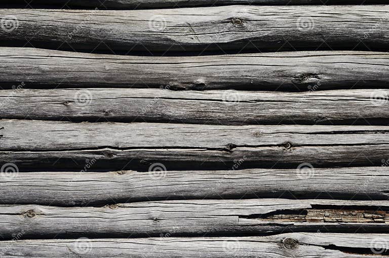 Pattern of Old Gray Logs Horizontal Background Lines Stock Photo ...