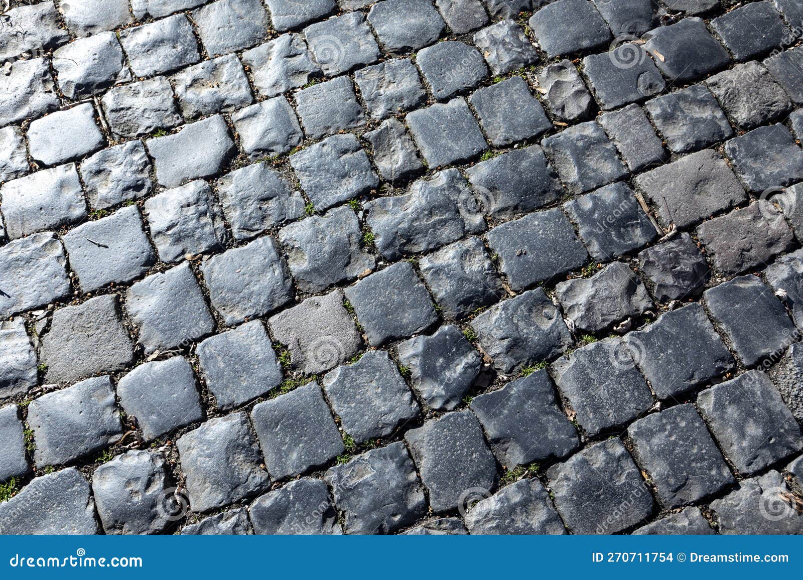 Pattern of Old Historic Cobble Stones at the Street Stock Photo - Image ...