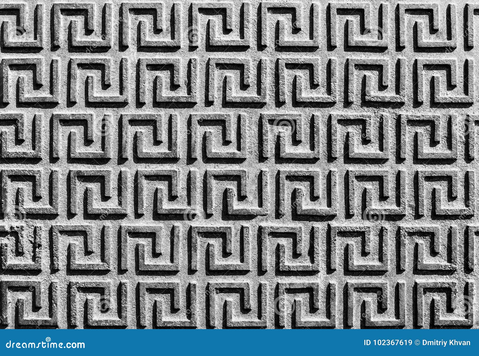 Pattern on an Old Iron Surface. Top of View Stock Image - Image of ...