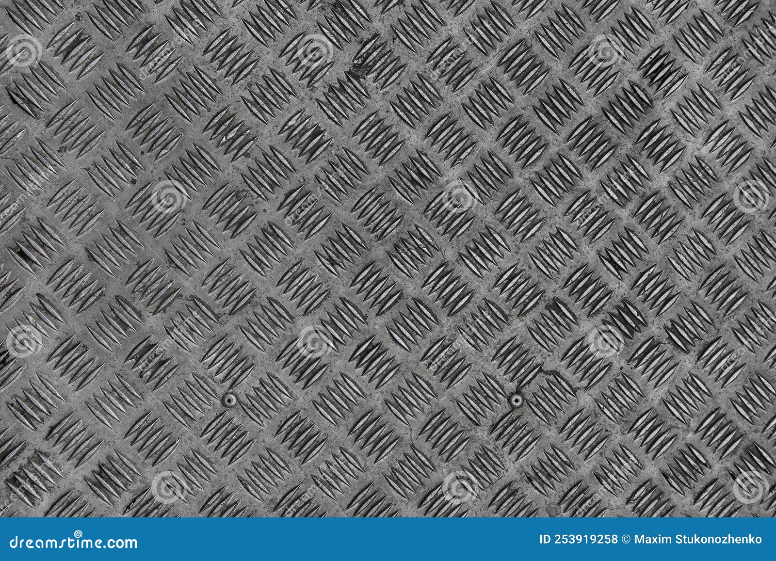Pattern of Old Metal Diamond Plate. Metal Surface with Diamond Plate ...