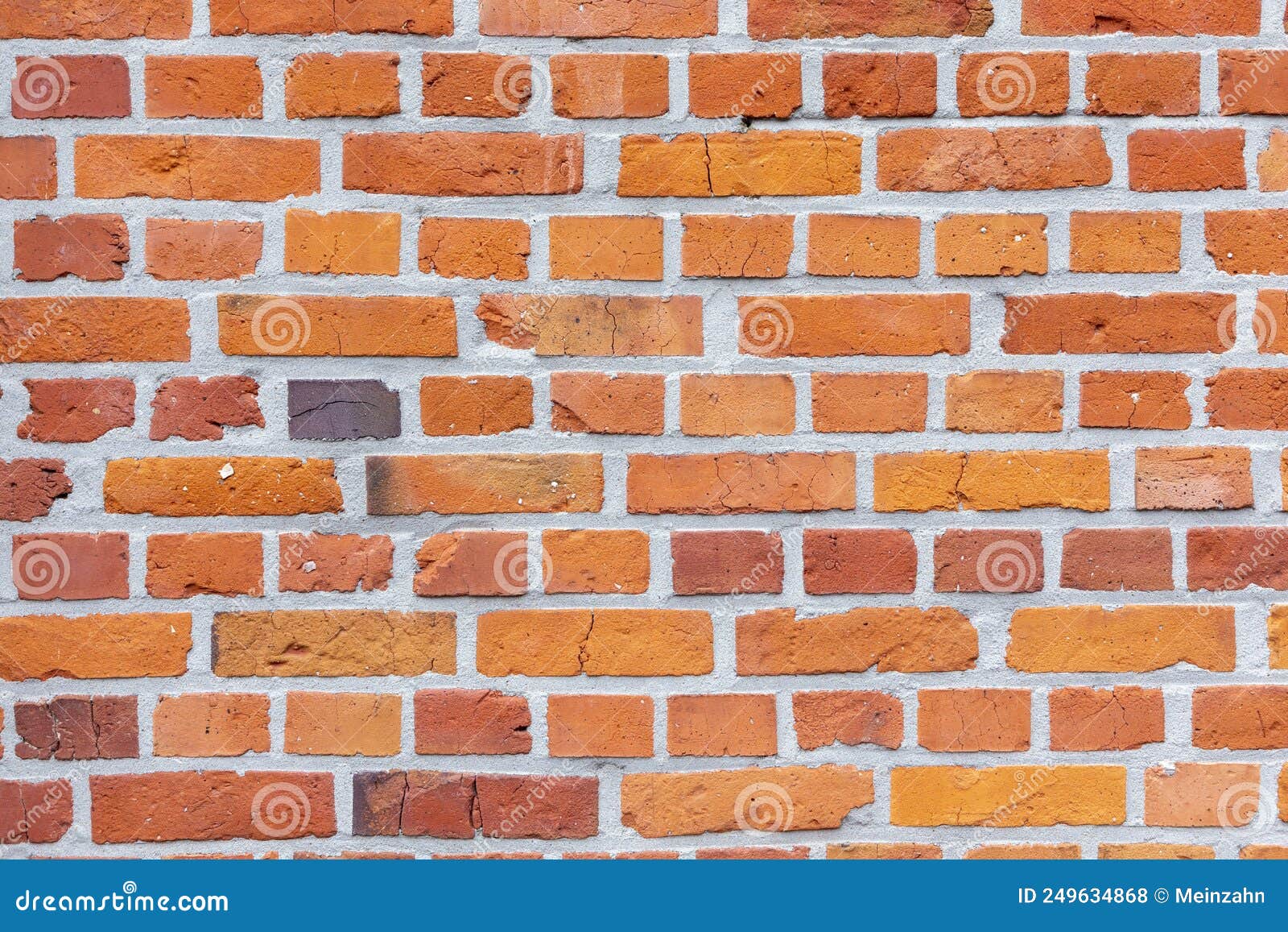 Old red vintage brick wall stock photo. Image of construction - 249634868